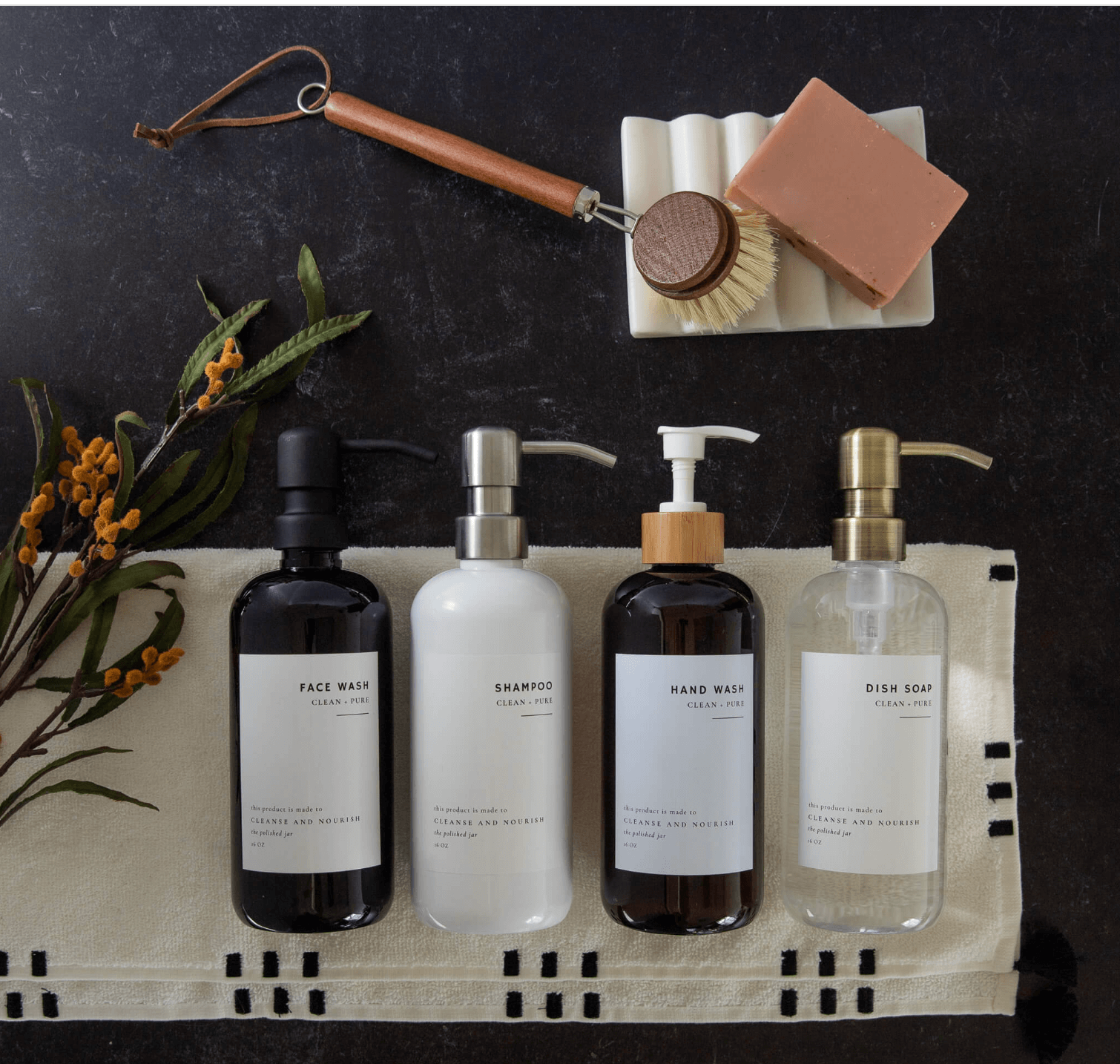 Luxury Bathroom Soap Dispensers- The Polished Jar